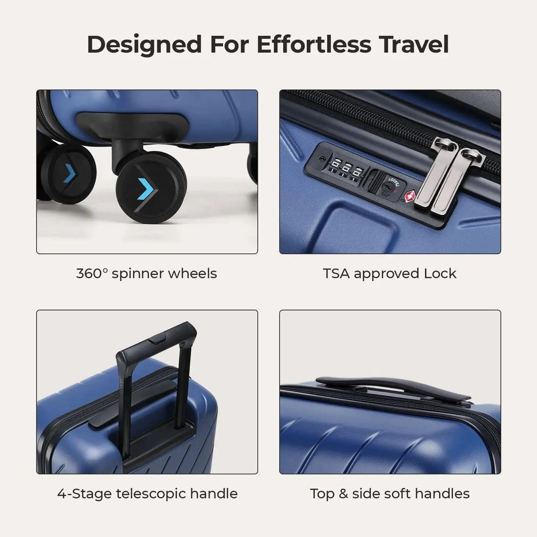 Daren 20 Inch Carry-On Suitcase - Convenient & Durable Luggage– BAGSMART