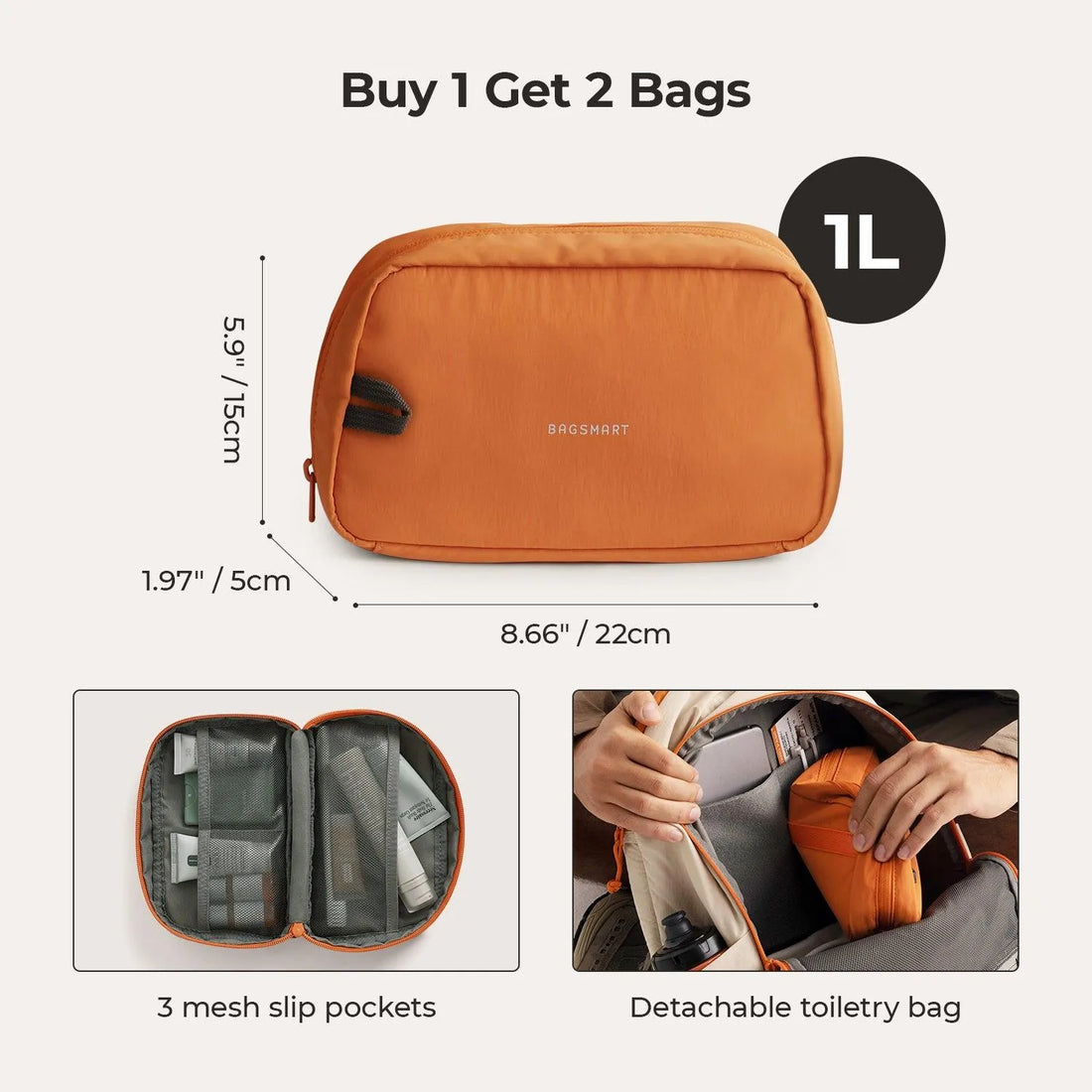 Soar 25L 180° Open Clamshell Travel Backpack Set | BAGSMART