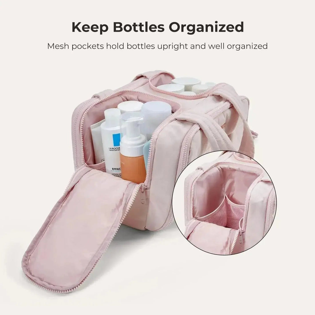 Travel Toiletry Organizer & Best Puffy Toiletry Bag for Women– BAGSMART