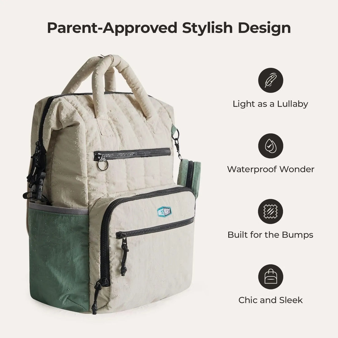 Paz 25L Travel Diaper Backpack | BAGSMART