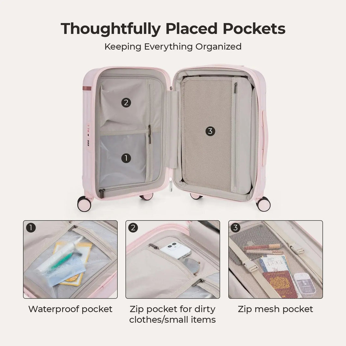 Roamer Expandable 20" Carry On Luggage– BAGSMART