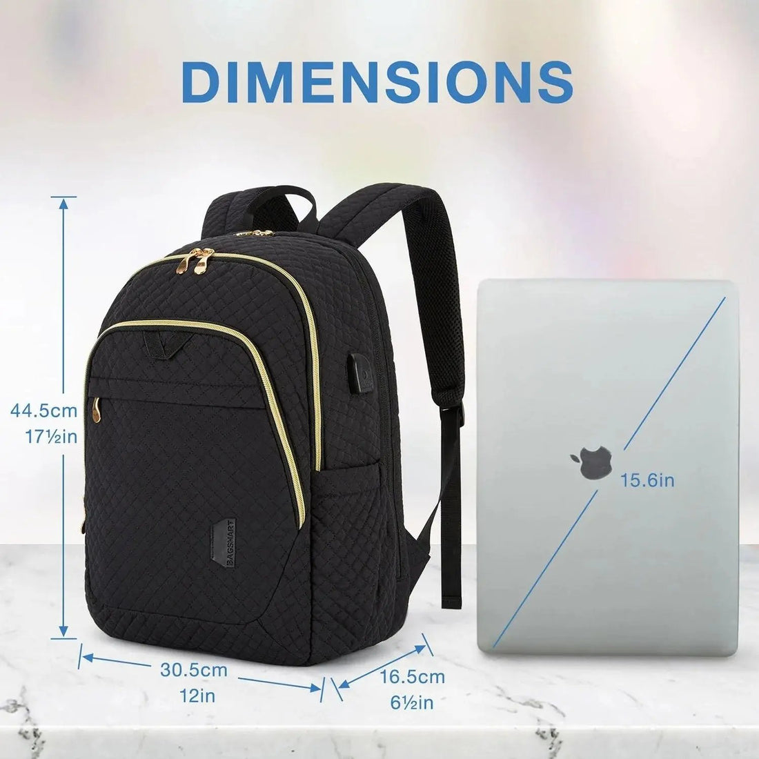 15.6-Inch Travel Laptop Backpack: Roomy & Convenient School Backpacks ...