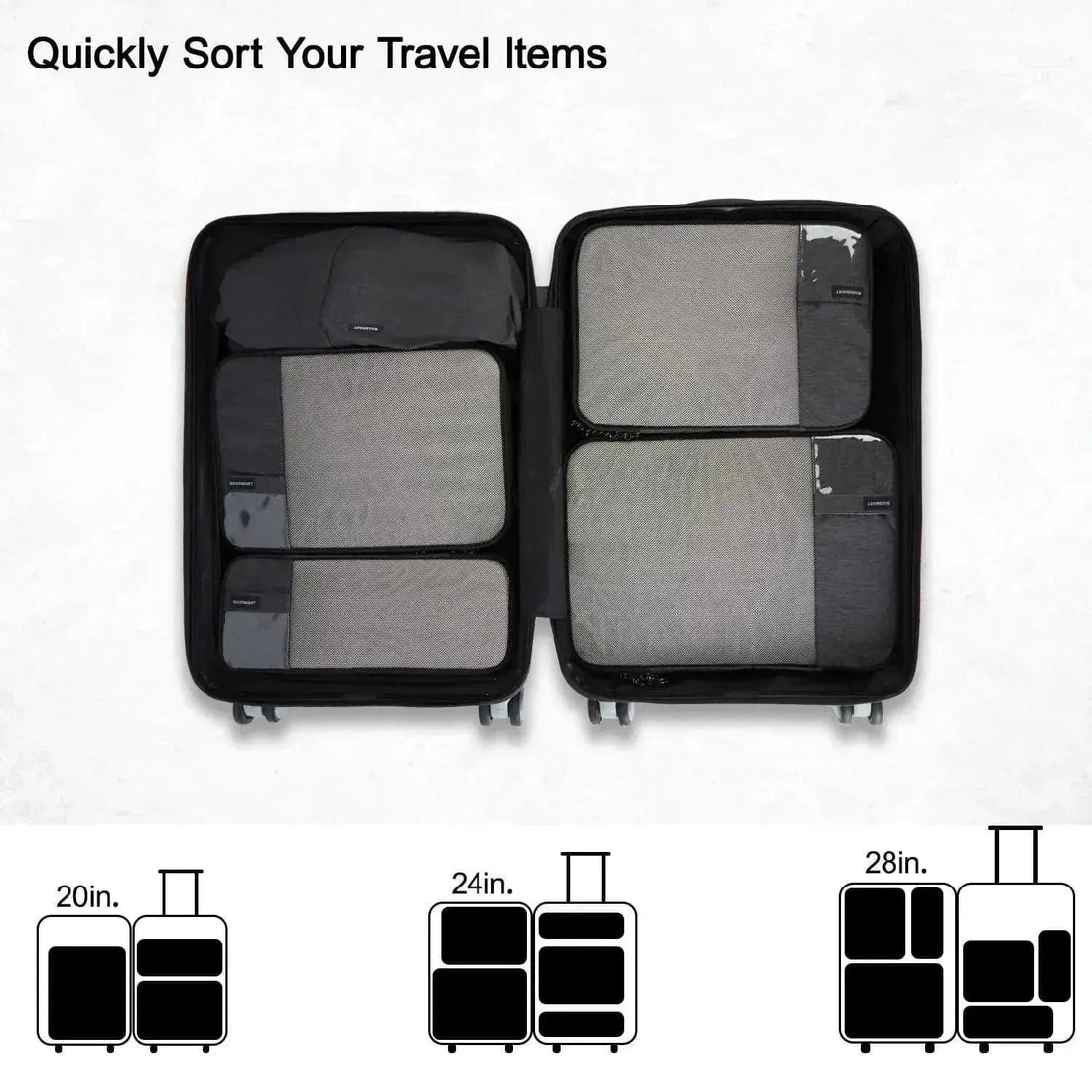 Compression Packing Cubes:Travel Essentials for Suitcase Organization ...
